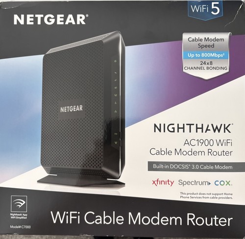 NETGEAR Nighthawk AC1900 4 Wireless-Wi-Fi 802.11ac Router - C7000 ...