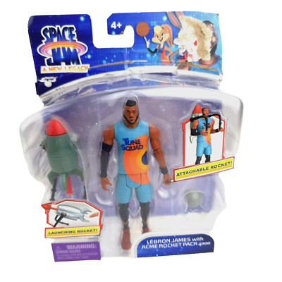 Warner Bro Lebron James Space Jam Acme Rocket Pack Action Figure USA ...