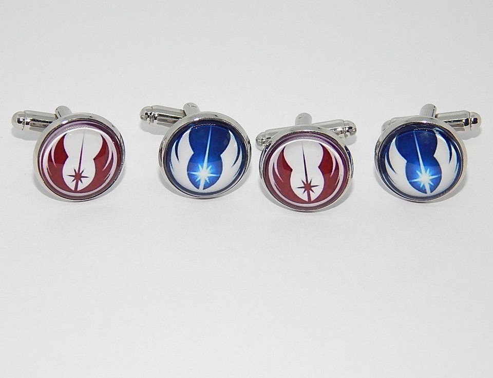 Jedi Knight cufflinks Star Wars cufflinks Jedi logo jewelry Jedi Knight ...