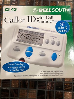Bellsouth Caller ID with Call Waiting CI 43 - 90 Name & Numbers 3 Line ...