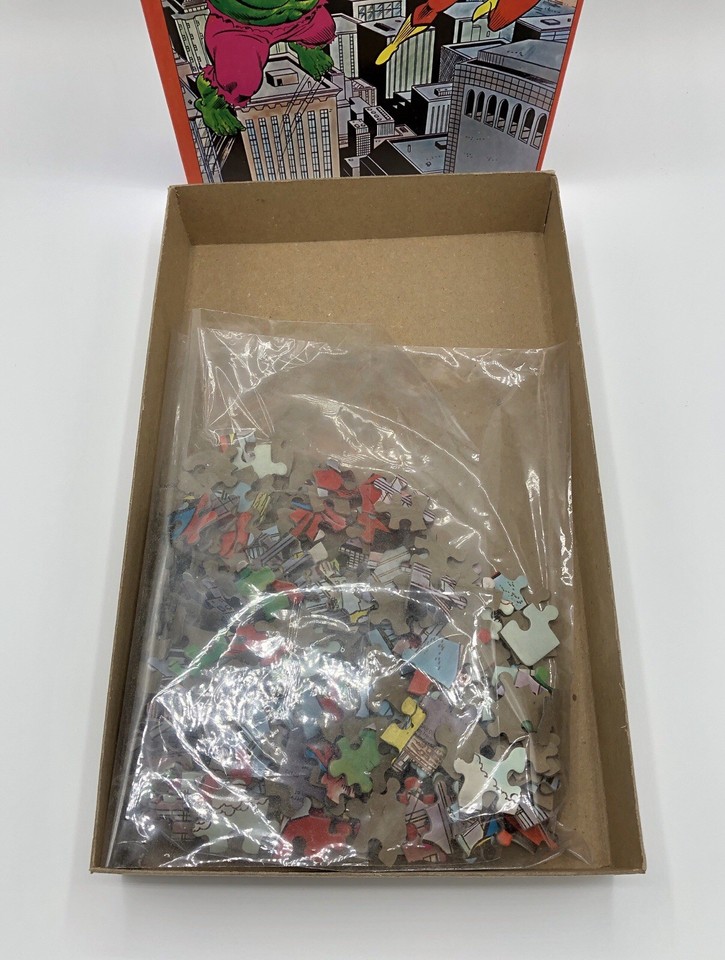 Vintage 1980 Marvel Super Heroes Jigsaw Puzzle Thor Hulk Spider-Woman ...