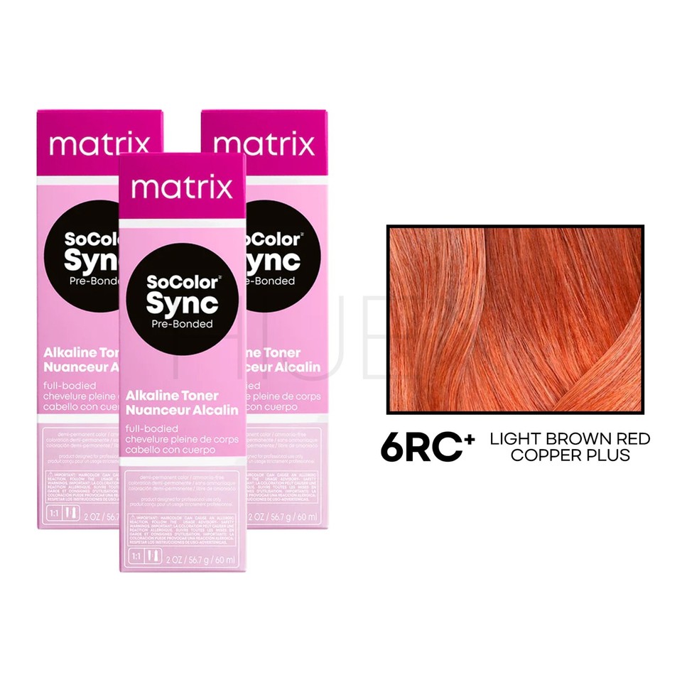 [3PACKS] MATRIX SoColor Sync Pre-Bonded Alkaline Toner (CHOOSE YOUR ...