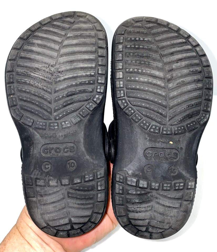 Crocs Toddler BAYA Clog Size 10C Black B*H | eBay