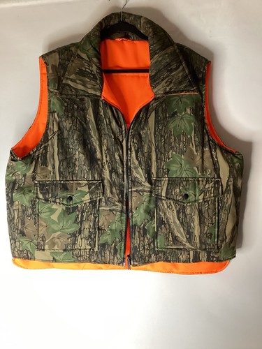 Vintage Trebark Conceal Camo Orange Reversible Vest Men's Size XXL | eBay