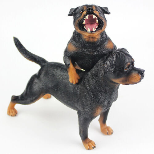 1/6 Scale Realistic Rottweiler Dog Statue Resin Animal Model Toys ...