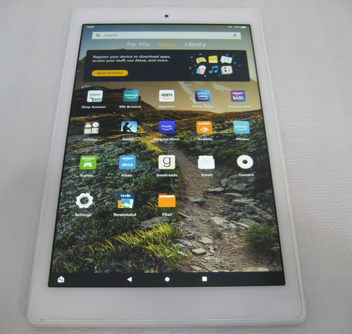 Amazon Fire HD 10 (9th Generation) 32GB, Wi-Fi, 10.1in White - M2V3R5 ...