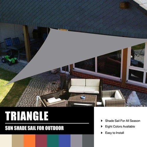 Triangle Sun Shade Sail Outdoor Garden Patio Party Sunscreen Awing Sun ...