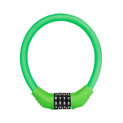 Bicycle Locks 4 Digit Password MTB Road Bike Security Cable Lock (Green ...