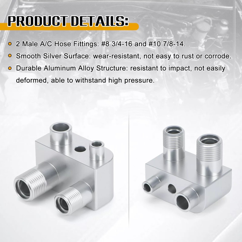 For GM Gen V L86 L83 Engine Swap Conversion A/C Line Compressor Adapter ...
