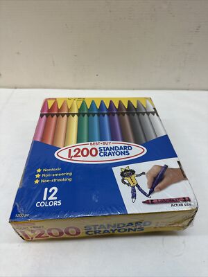 Lakeshore Best-Buy Standard Crayons - 12-Color Box Qty 1200 | eBay