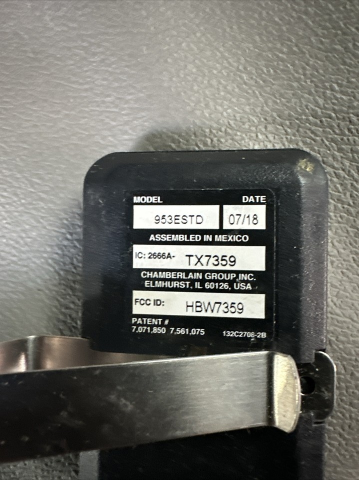Garage Door, Remote -Chamberlain 953EV-P2 3 Button Garage Door Remote ...