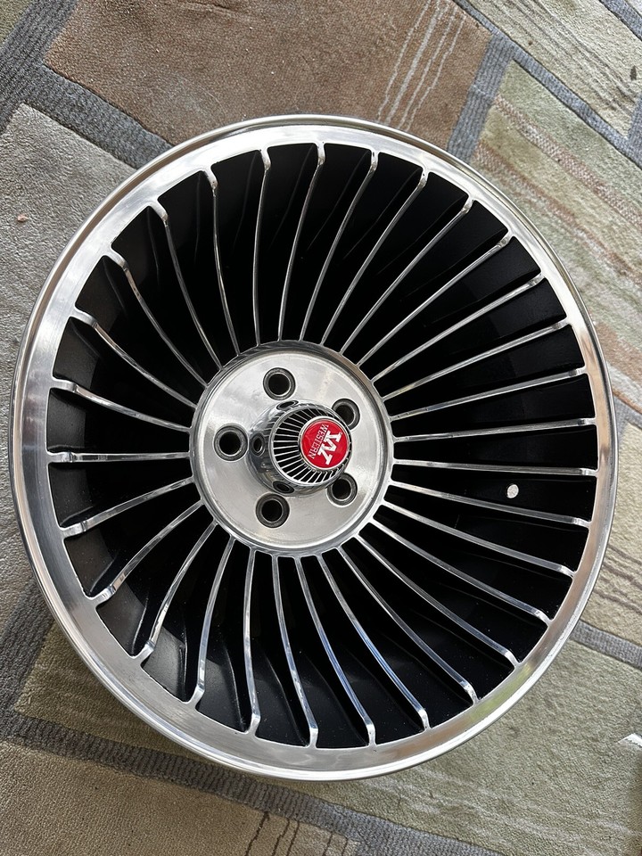 (1) 15x10 WESTERN TURBINE WHEELS 5ON4 1/2 FORD MOPAR VAN 30- SPOKE MAG ...