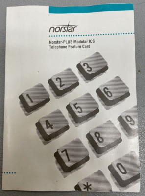 Norstar plus modular ICS telephone feature card | eBay