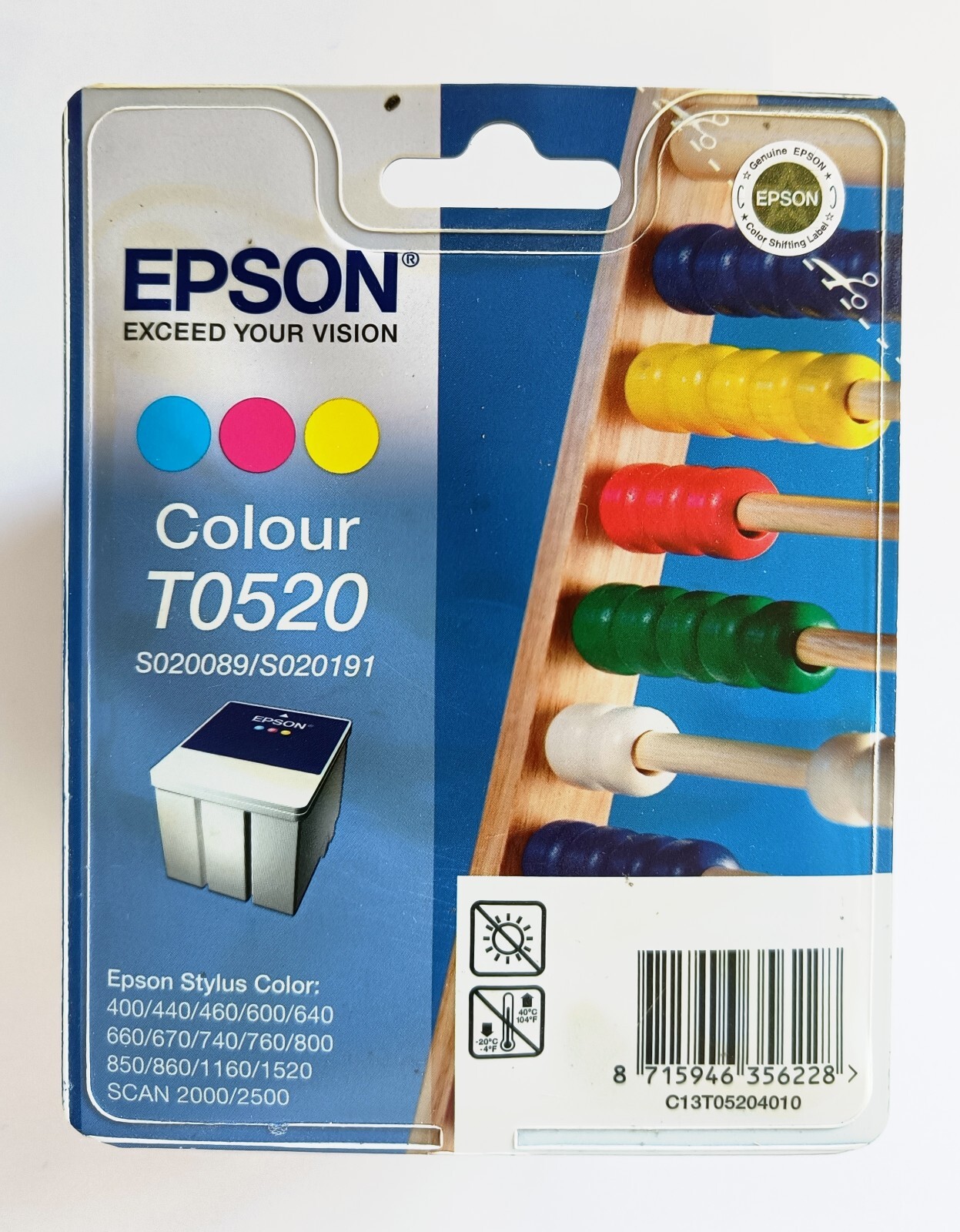 Epson T0520 colour ink cartridge (S020089/S020191) | eBay UK