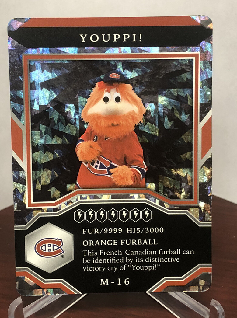 2021-22 Upper Deck MVP YOUPPI Mascot Sparkle Patterned Foilboard ...