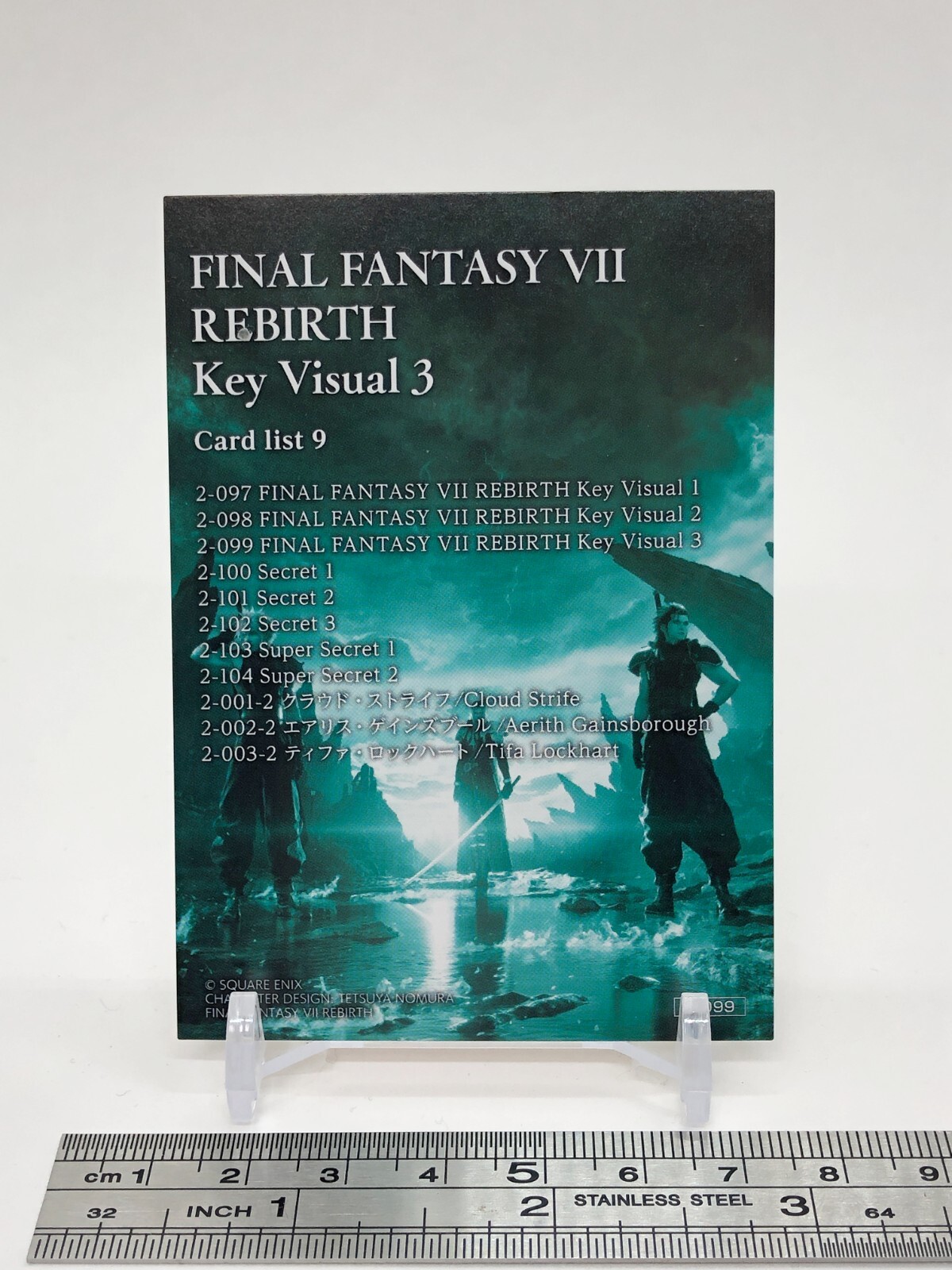 Final Fantasy VII Remake Characer Design Card TCG Japanese Square Enix ...