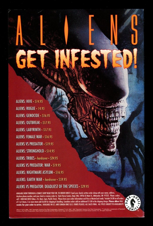 Aliens Purge Wraith Earth Angel Special Mixed Comic Lot Set Dark Horse ...