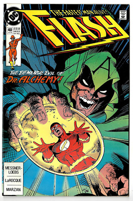 FLASH # 40 - (2nd series) DC Comics 1990 (vf-) Dr. Alchemy | eBay