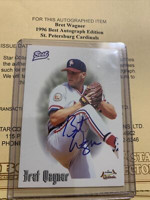 BRET WAGNER 1996 Best Autograph #NNO Bret Wagner St Petersburg ...