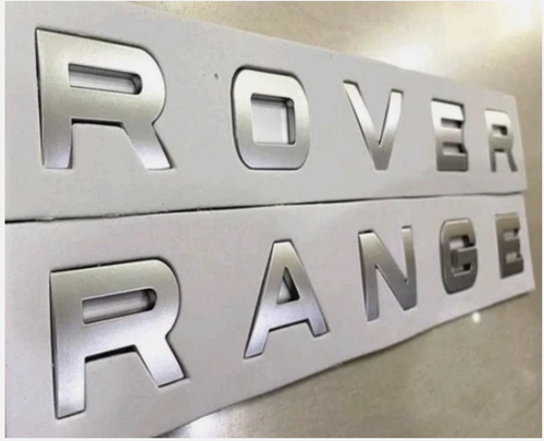 Range Rover Matte Silver Badge Bonnet Or Boot Front Or Rear Evoque ...