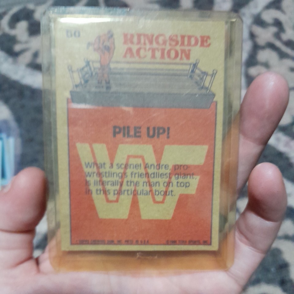 1985 Topps WWF Pile Up! Wrestling Card Ringside Action #50 | eBay