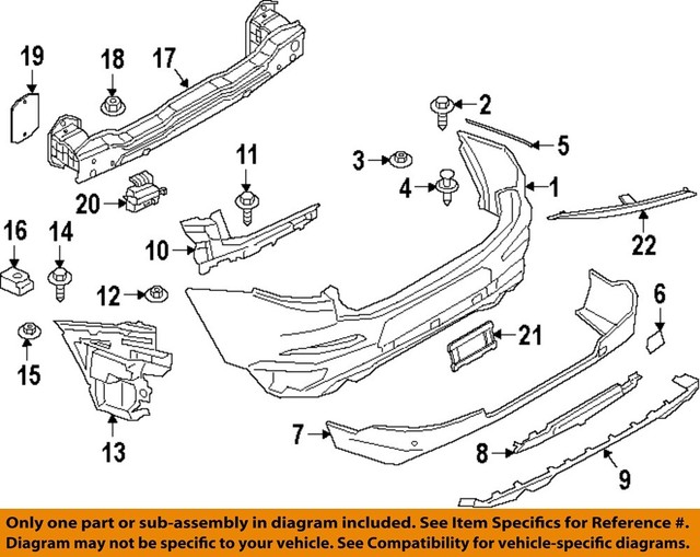 Genuine BMW - Trim Panel - Bumper - Rear - Bottom - - 51127488273 for ...