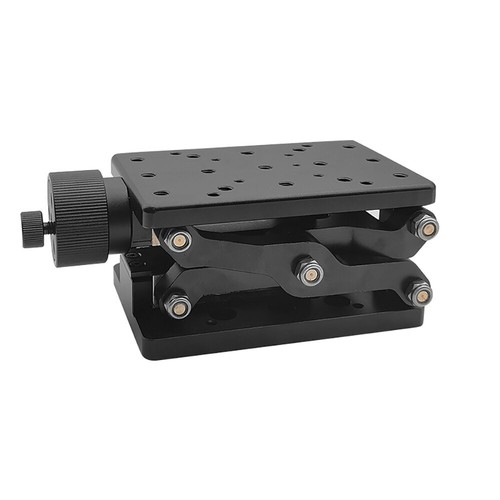 120x80MM High Precise Manual Lifting Platform Z-Axis Lab Jack Sliding ...