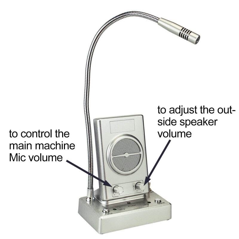 Hospital Clinic Store Window Speaker System Window Microphone w/Speaker ...