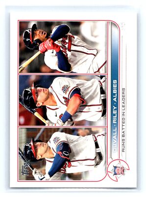 2022 Topps #181 Duval, Riley, Albies League Leaders RBI - Mint | eBay