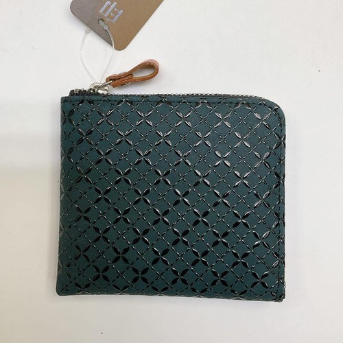 Koshu Inden Coin Purse HISOCA Green & Black Lacquer Deer Leather | eBay