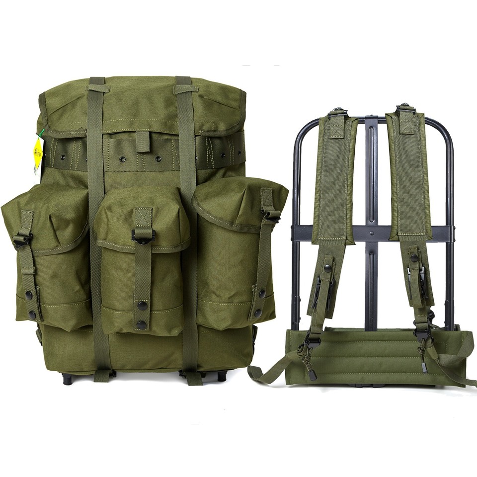 US Army ALICE Medium Pack OD Green Military Backpack Vietnam Style Gear ...