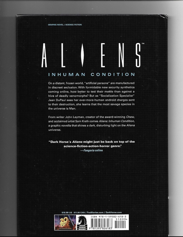 Aliens: Inhuman Condition (Dark Horse Comics April 2013) 9781595826183 ...