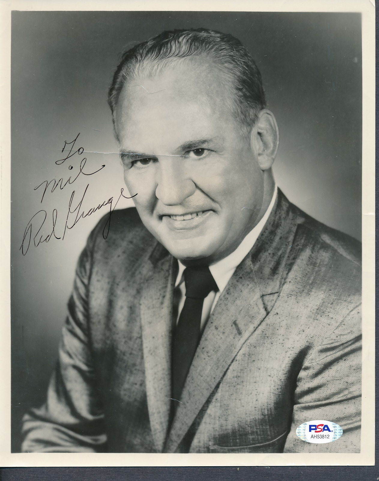 Red Grange Signed 8x10 Photo Autograph Auto PSA/DNA AH53812 | eBay