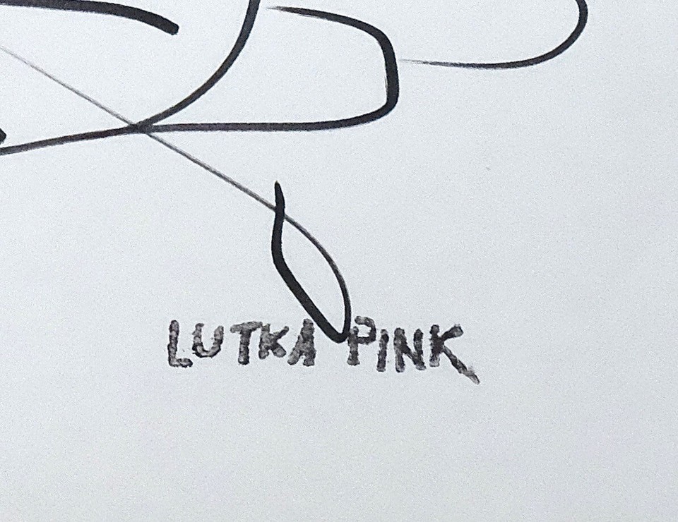 Lutka Pink - Drawing Original - Felt - Zig Zag 49 | eBay