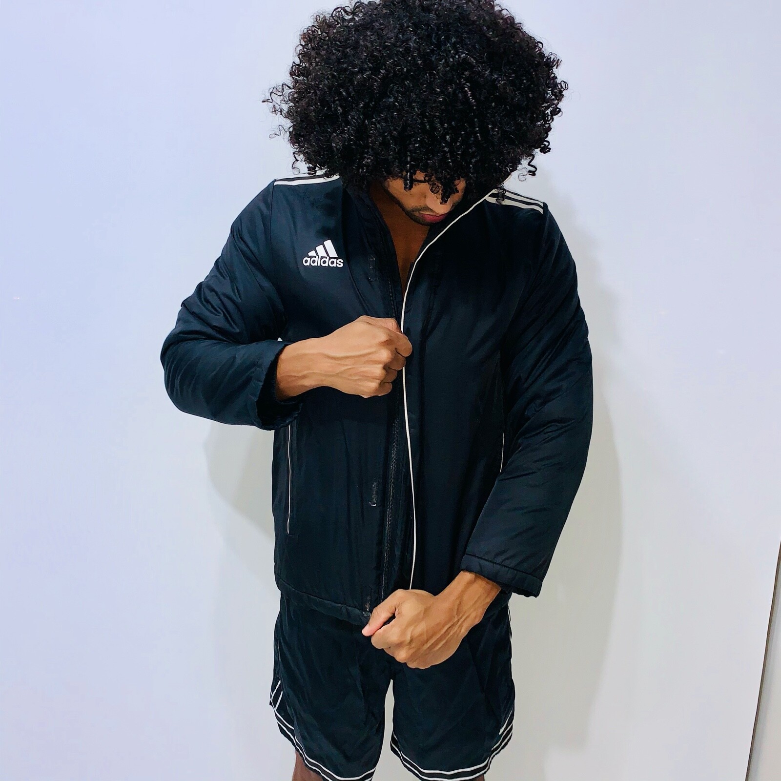 Rare Adidas Nylon Soccer Running Jacket All Weather G… - Gem