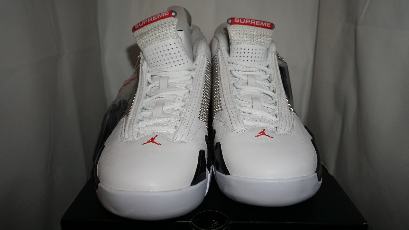 Supreme Nike New Air Jordan Retro XIV 14 White Red New Size 10.5 | eBay