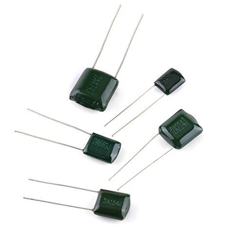 Paper Capacitor Kit 24 Value Miniature Polyester Film Capacitors Set ...