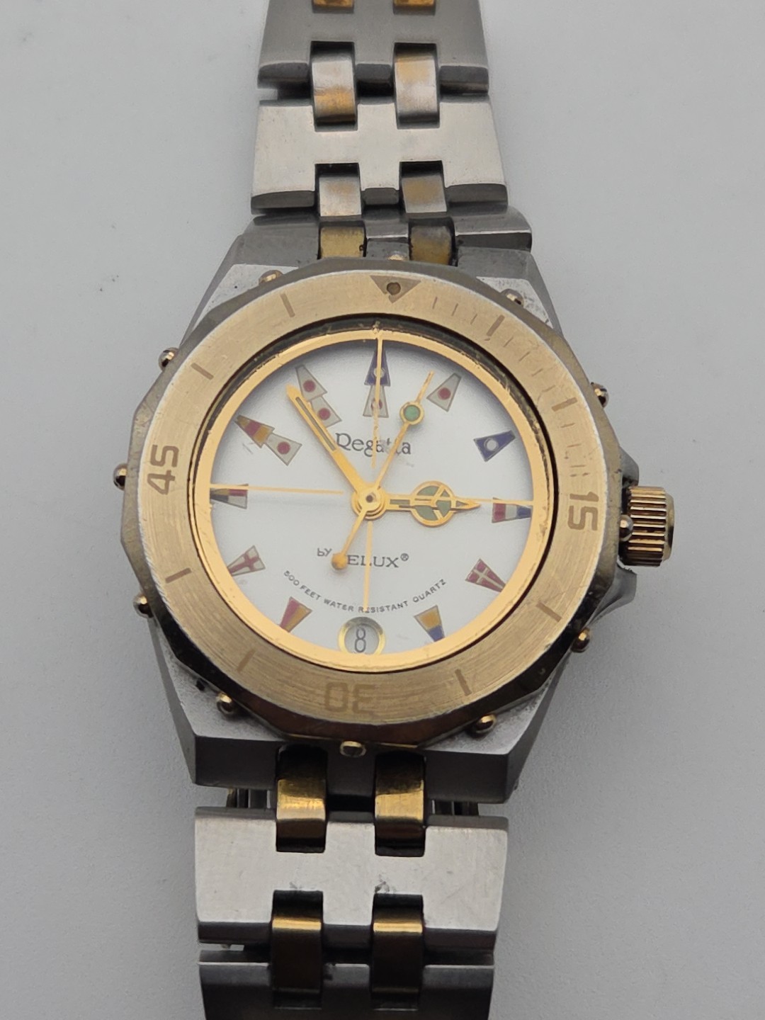 Regatta 200 By Telux Women's Watch, Two Tone, White D… - Gem