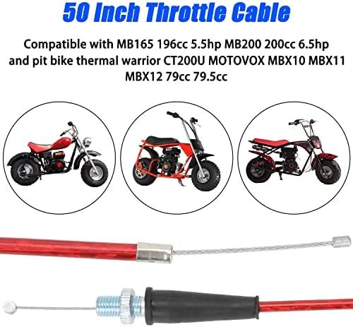 mini bike throttle assembly 7/8" Throttle Cable Accelerator Handlebar ...