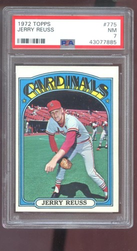 1972 Topps #775 Jerry Reuss PSA 7 Graded Baseball Card MLB St. Louis ...