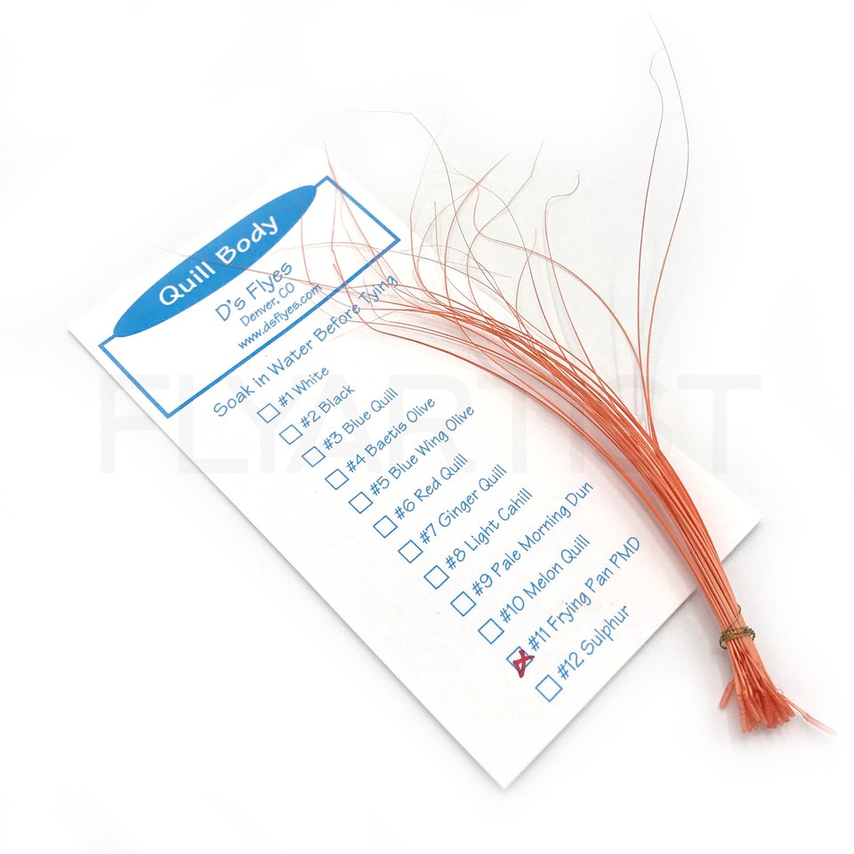 QUILL BODY - Fly Tying Material Ribbing BWO Rib Bodies D's Flyes - 25 ...