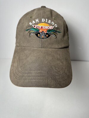 San Diego Fly Shop Long Bill Hat Cap Adjustable Strapback Fishing ...