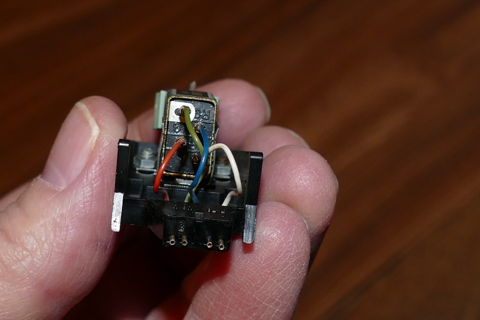 Dual Turntable Headshell Sled with Shure M93E Needs Stylus | eBay