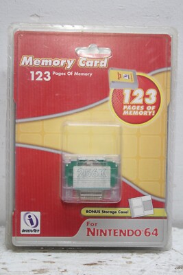 Performance 256k Memory Card & Case for Nintendo 64 (Interact, New ...