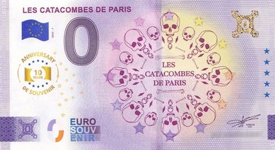 -UNC- 10th Anniversary 0 Euro Les Catacombes de Paris 2025 -UNC- | eBay