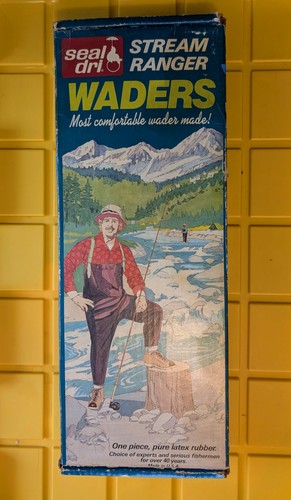 Seal-Dri Stream Ranger Chest Waders MEDIUM NICE ALL LATEX RUBBER ...