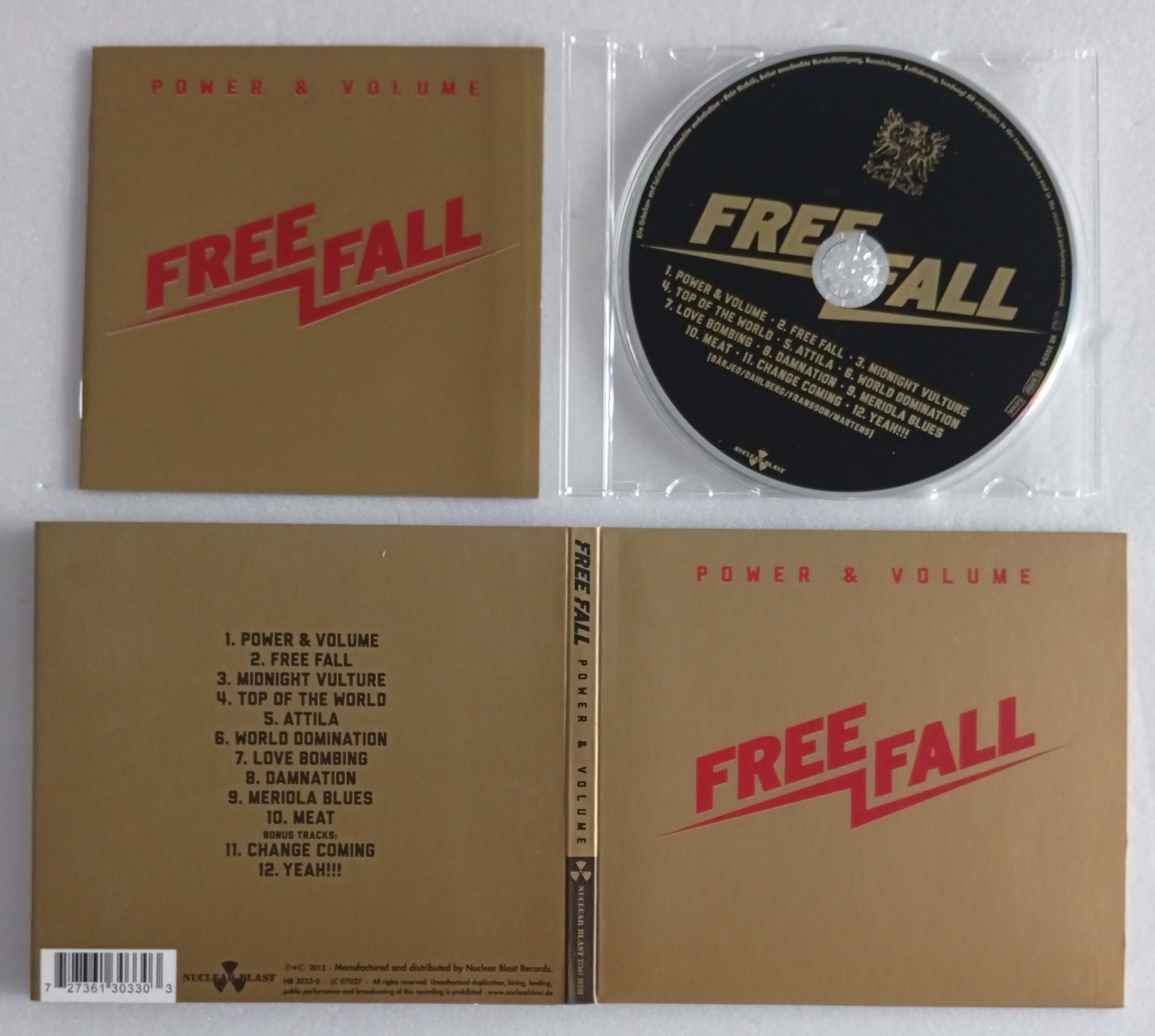 (Digipak) FREE FALL - Power & Volume - 2013 GERMAN IMPORT ** Hard Rock ...