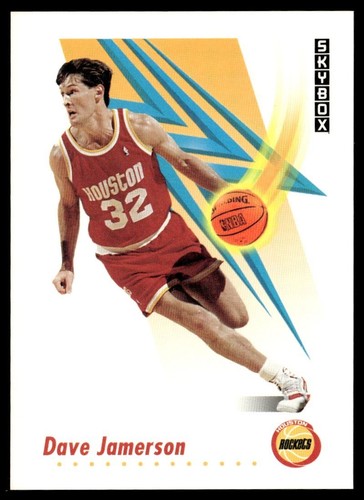 1991-92 SkyBox Dave Jamerson Rookie Houston Rockets #102 | eBay