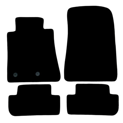 Car Floor Mats Velour For Ford Mustang Waterproof Black Carpet Rugs ...