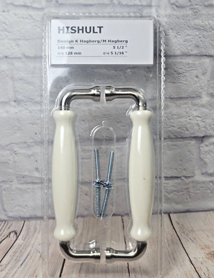 IKEA HISHULT Handle Porcelain White 2 Pack 5 1/2" 902.652.46 New | eBay